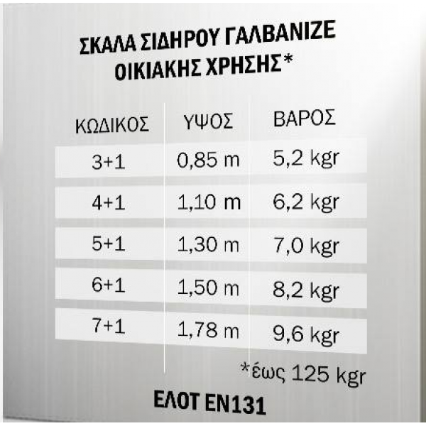 ΣΚΑΛΑ 3+1 ΑΛΟΥΜΙΝΙΟΥ & ΣΙΔΗΡΟΥ ΓΑΛΒΑΝΙΖΕ